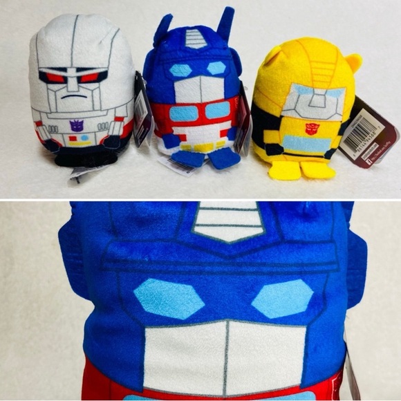 Toys | 3 Podpals Transformers Mini Plushes Megatron Optimus Prime ...